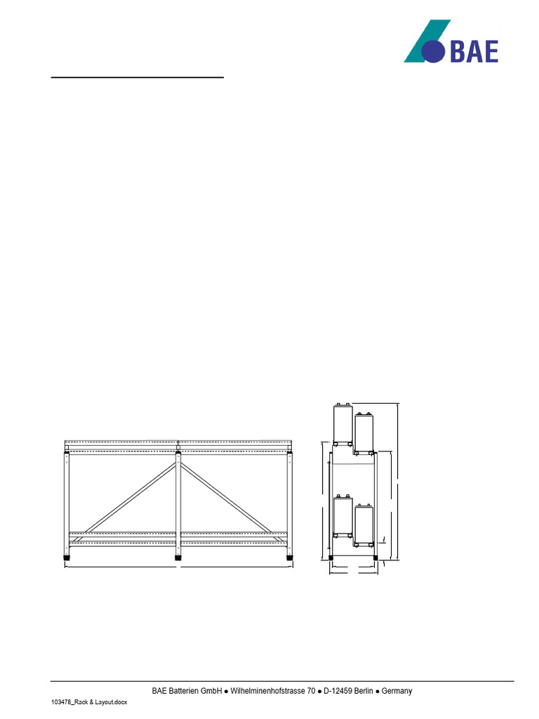 Battery Rack Layout and Specs | PDF