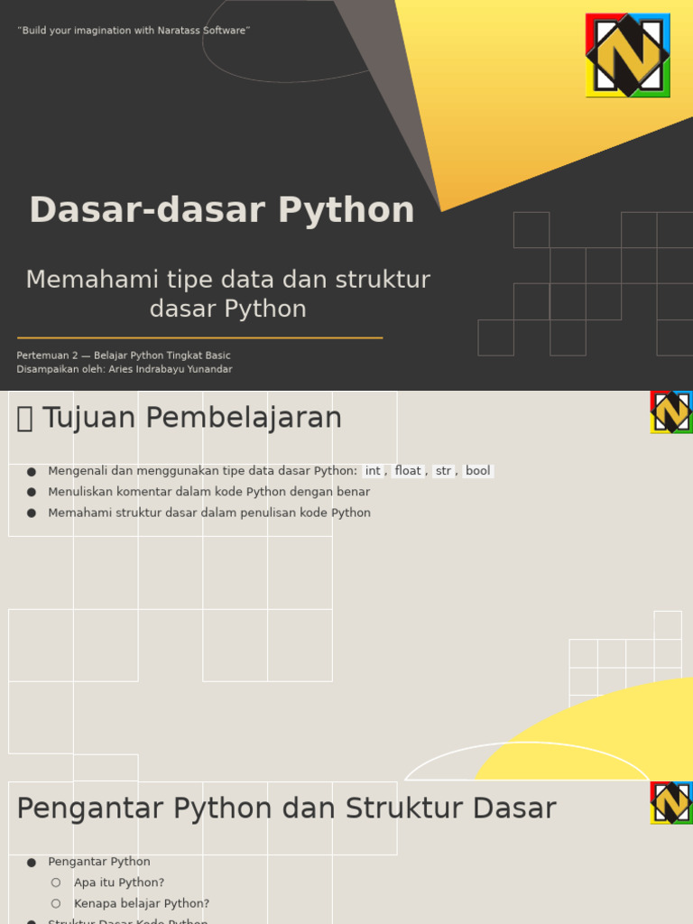 Dasar Dasar Python | PDF