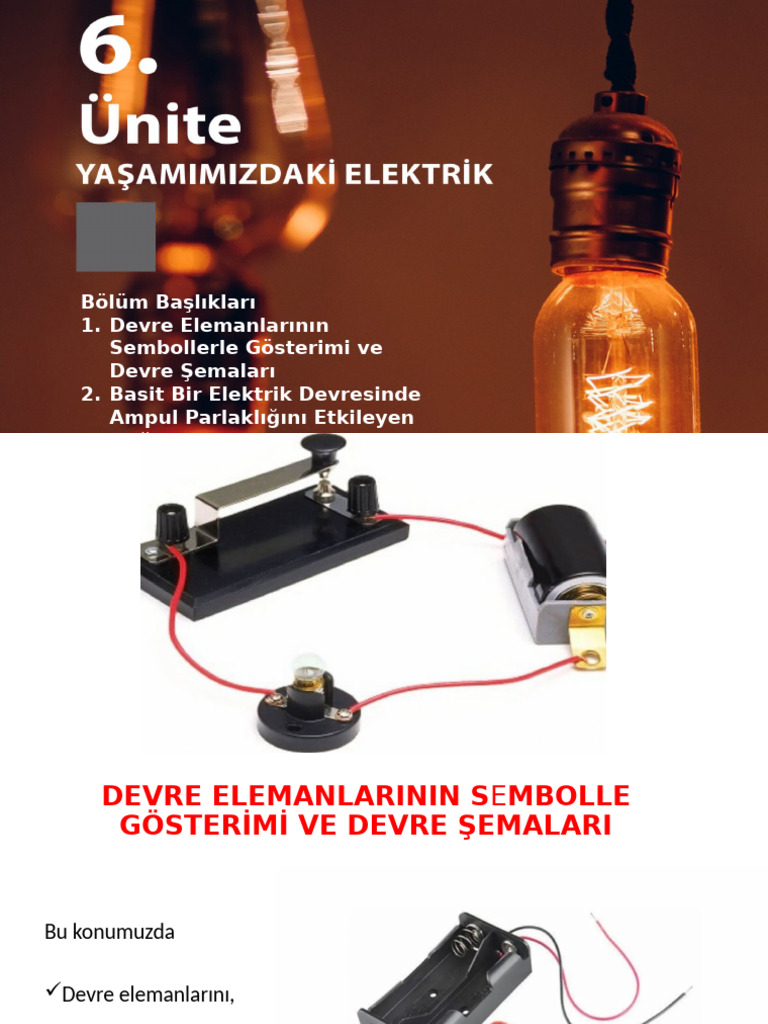 6 1 Devre Elemanlarinin Sembollerle Gosterimi Ve Devre Semalari | PDF
