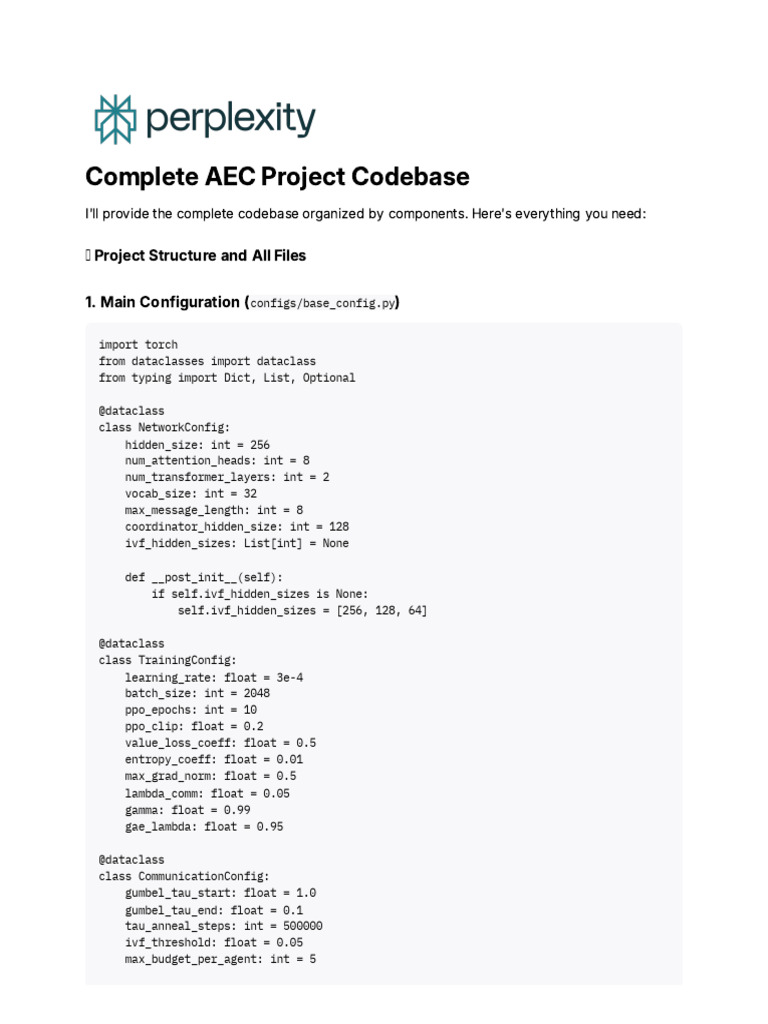 Complete AEC Project Codebase | PDF | Applied Mathematics
