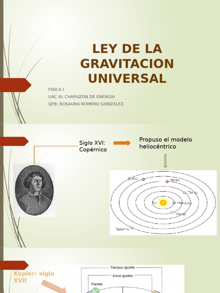 Ley de La Gravitacion Universal | PDF