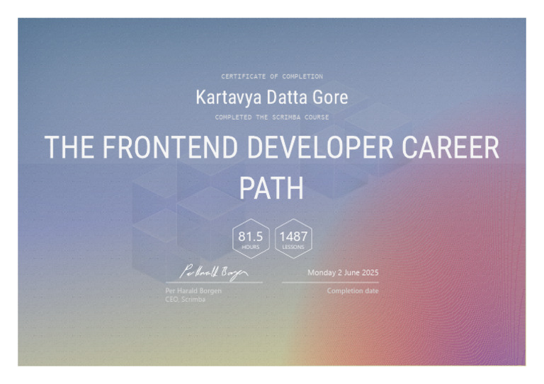 Scrimba The Frontend Developer Career Path | PDF