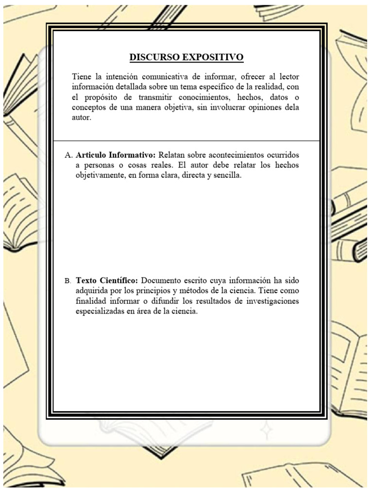 Discurso Expositivo | PDF | Comunicación humana | Escritura
