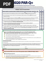 ParQ Plus 2024 PDF | PDF | Asthma | Diseases And Disorders