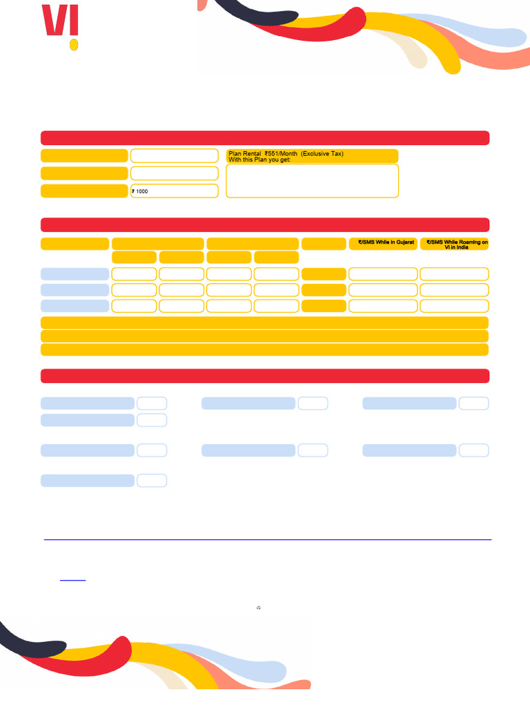 Your Vi Plan Details - 9099700082 | PDF | Telecommunications | Service ...