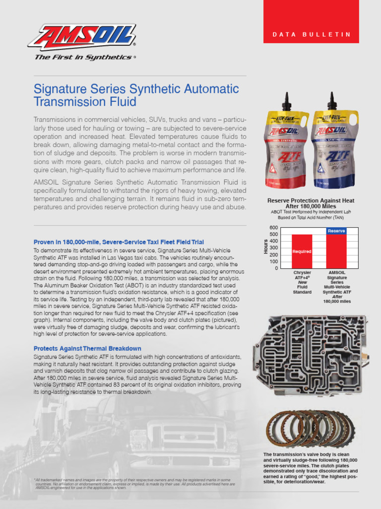 Atf Signature | PDF | Land Vehicles | Vehicle Industry