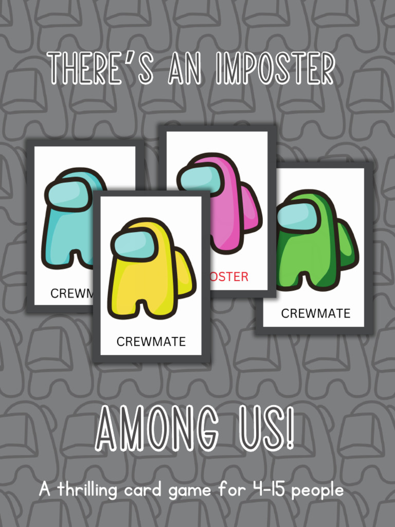 Among Us Card Game Instructions | PDF