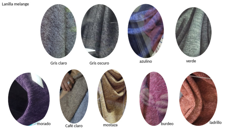 tipos de colores de tela lanilla v2 | PDF