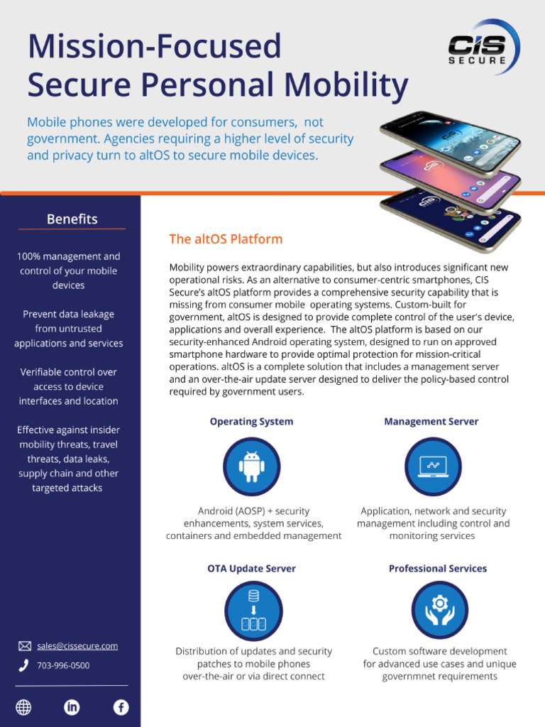 CIS Mobile Data Sheet 2.2 | PDF