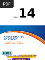Area of Sectors Calculation Guide | PDF