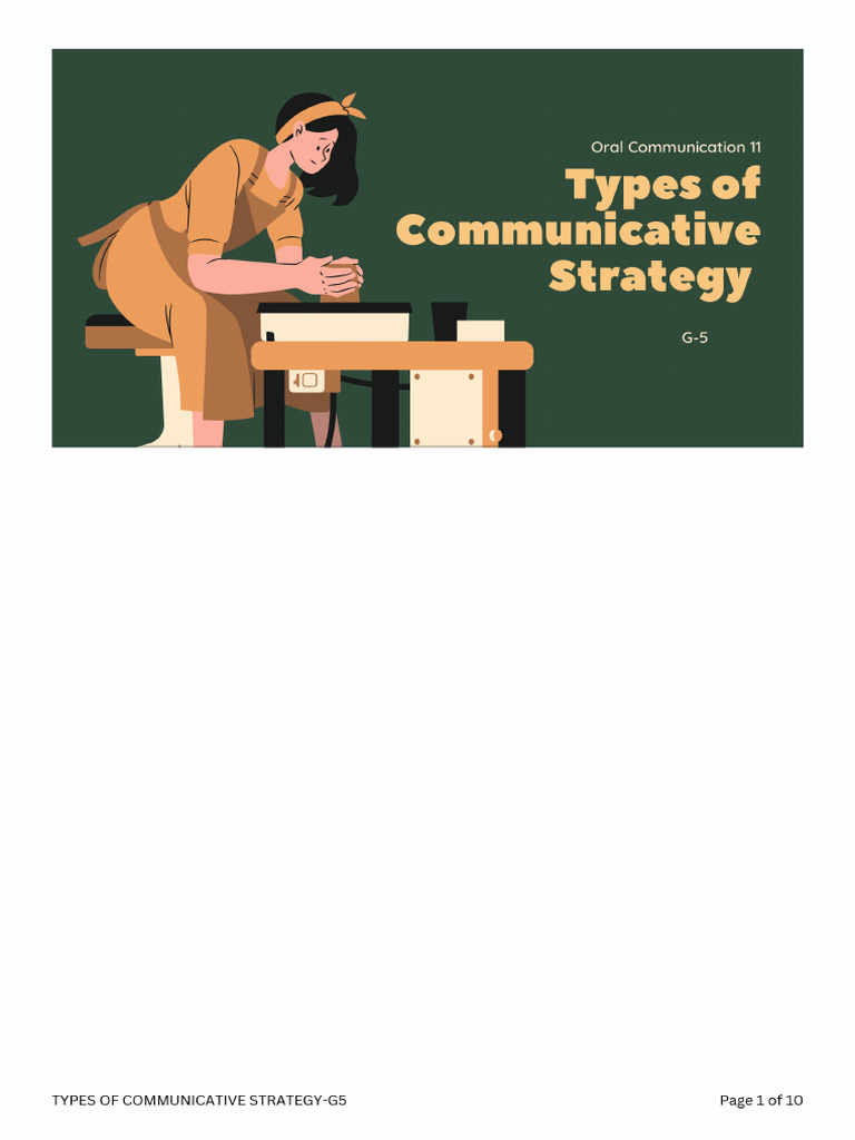 Types of Communicative Strategy G5 - 20250710 - 194652 - 0000 | PDF