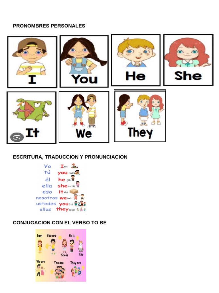 Verbos y Sustantivos para Niños | PDF