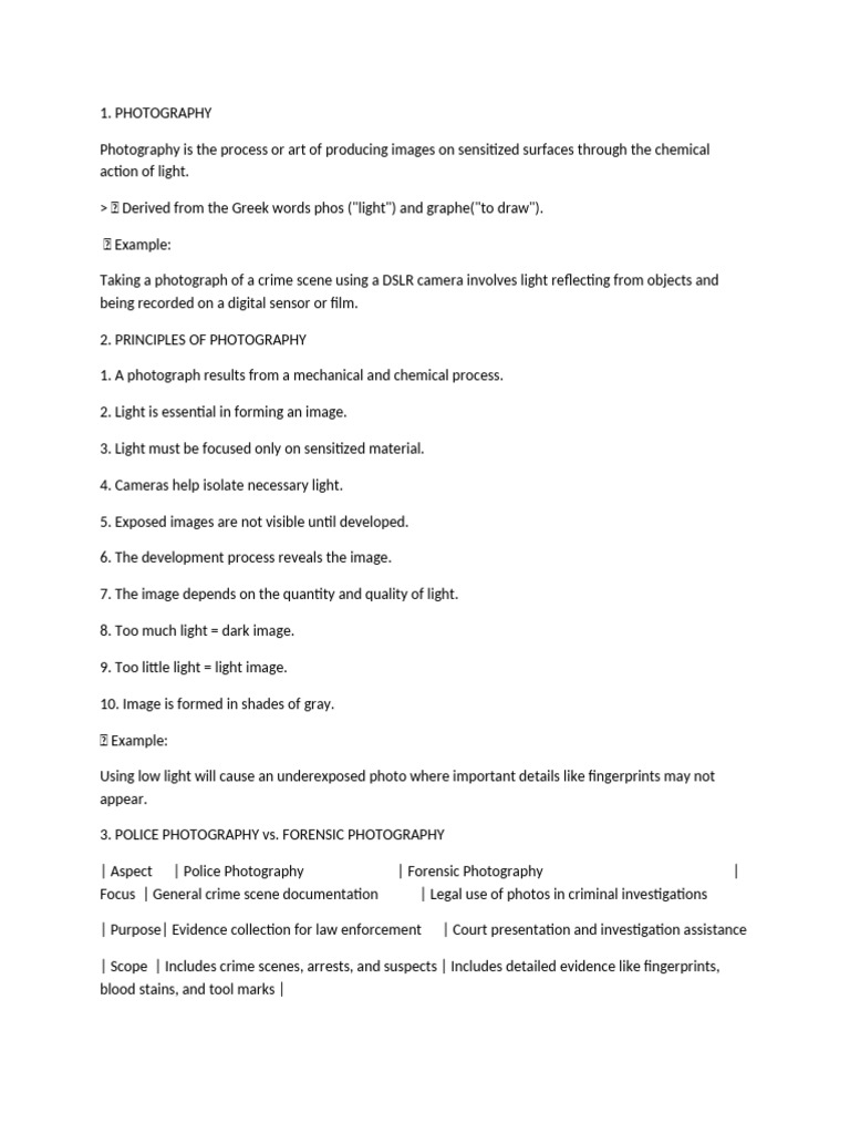 Forensic Related Topics | PDF | Exposure (Photography) | Light