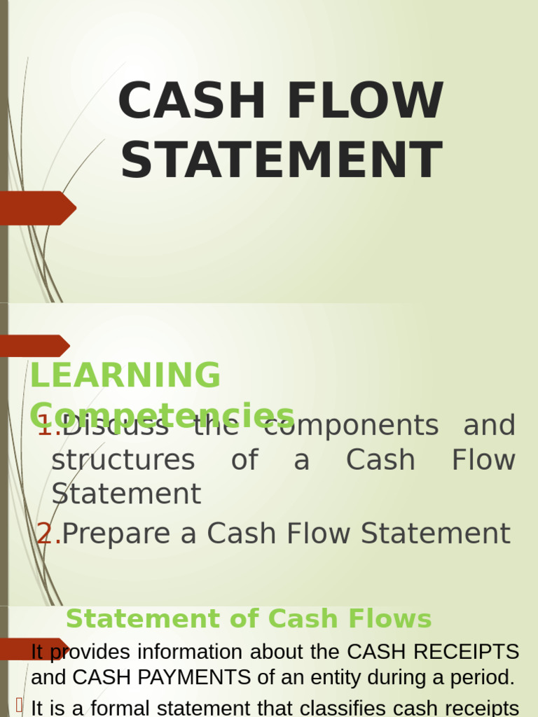 Cash Flow Statement Overview | PDF | Cash Flow Statement | Expense