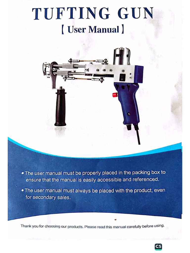 Manual Tufting Gun | PDF