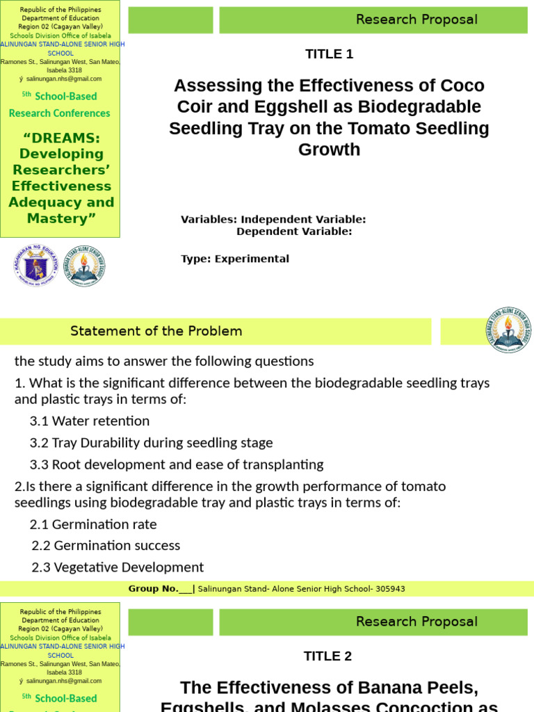 Title Proposal1 Autosaved | PDF | Plants | Botany