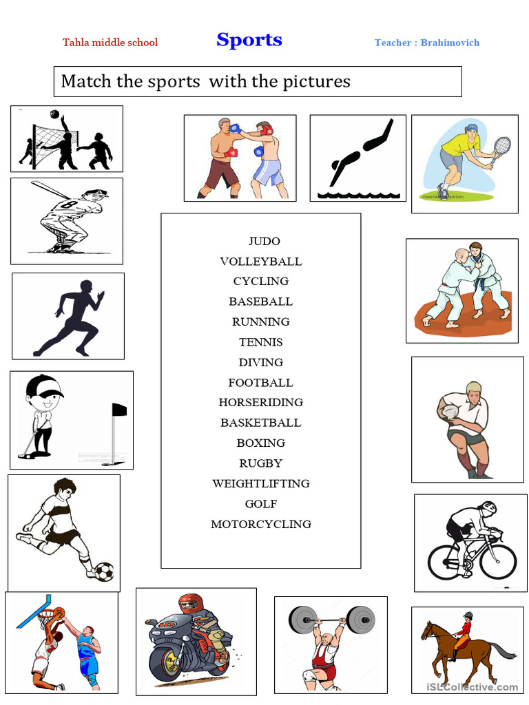 Tahla Middle School Sports Activities | PDF