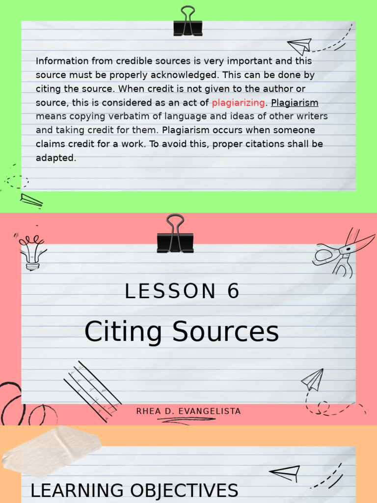 Importance of Citing Sources in Writing | PDF
