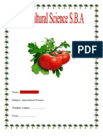 Agricultural Science SBA 2024 | PDF | Poultry Farming | Chicken