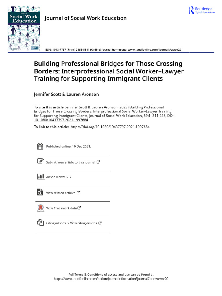 Building Professional Bridges For Those Crossing Borders ...