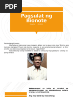 Bionote (Filipino) | PDF
