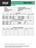 Weekly Shift Schedule Template 2025 | PDF