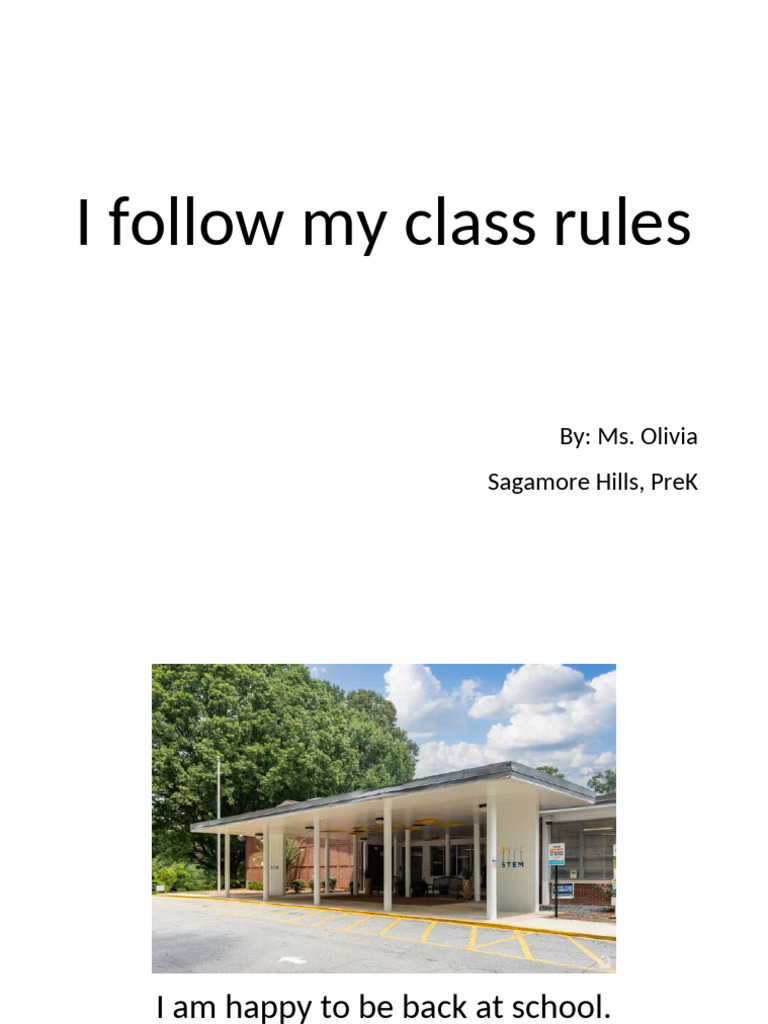 IFollowMyClassRulesSocialStoryPreschoolSpecialEducation-1 | PDF