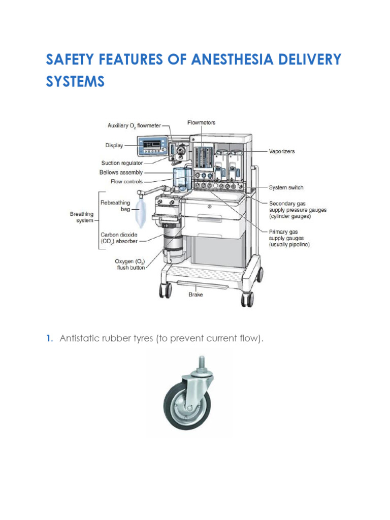Anesthesia Machine Safety Features | PDF