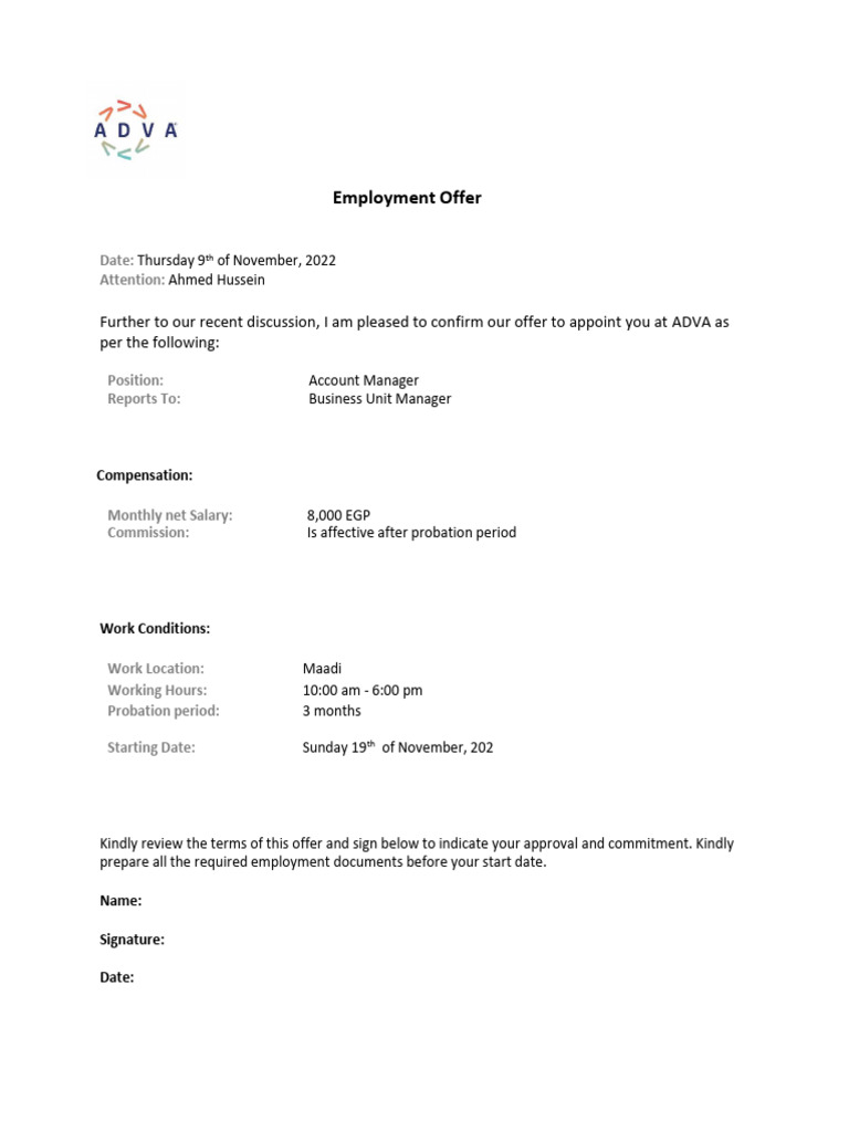 Ahmed Hussein, Account Manager | PDF