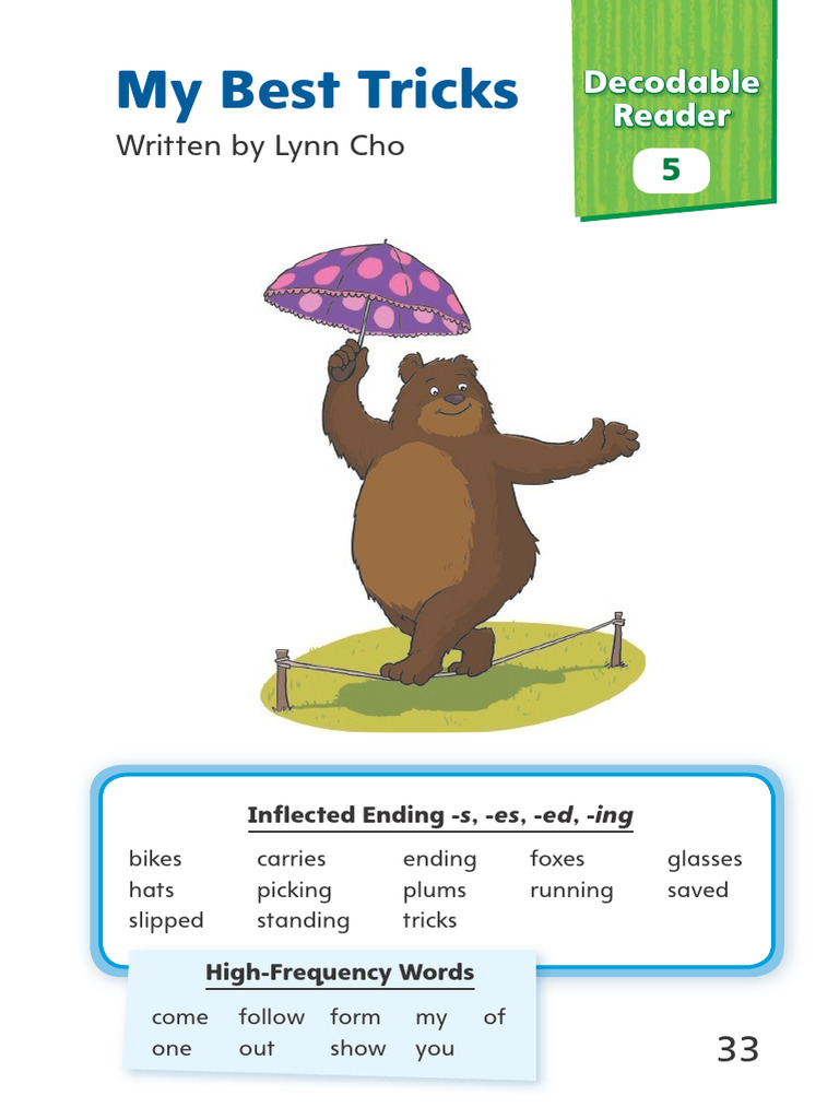 MV25 G2 Decodable Reader 05 My Best Tricks Booklet Web | PDF