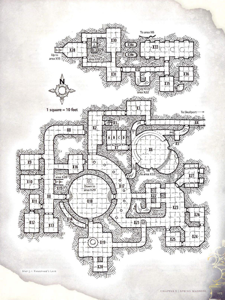 Xanathar's Lair Map | PDF