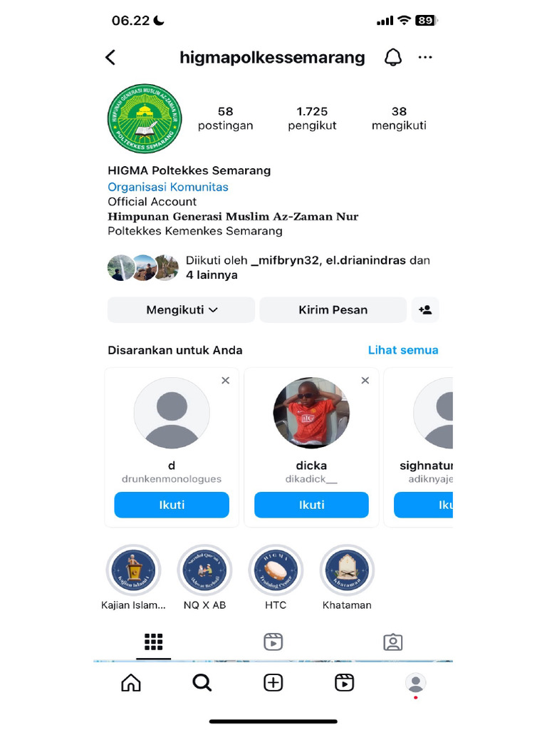 Bukti Follow - Angga Dwi Sanjaya - D3 Keperawatan Purwokerto | PDF