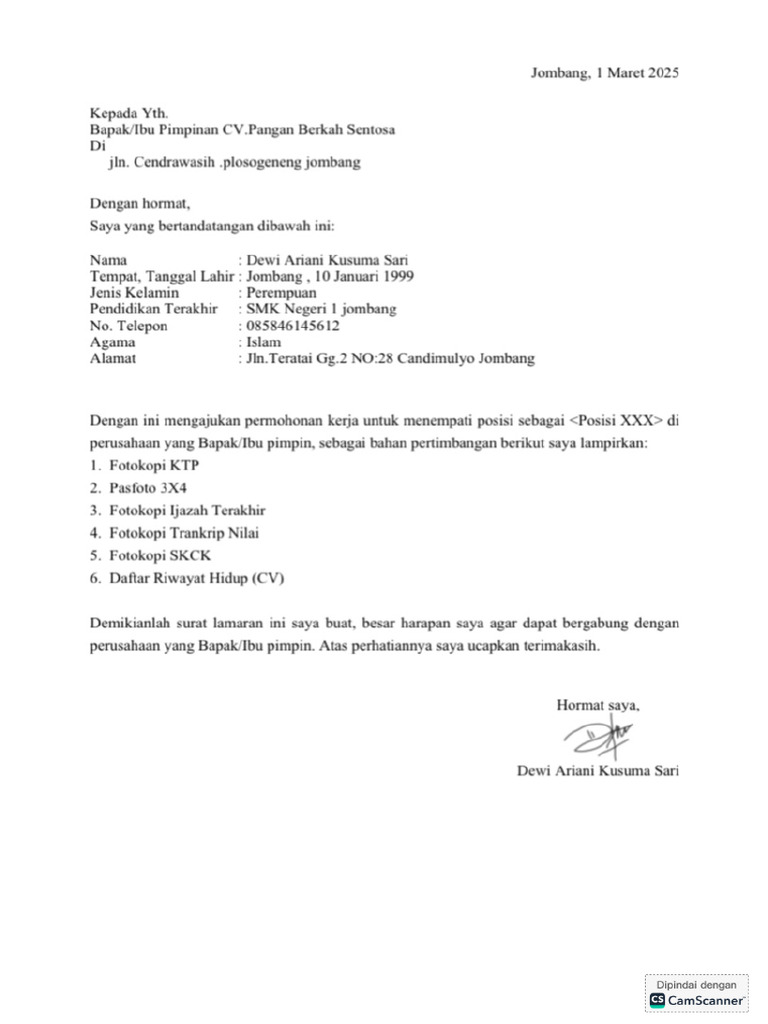 CV Berkah Pangan Sentosa-1 | PDF
