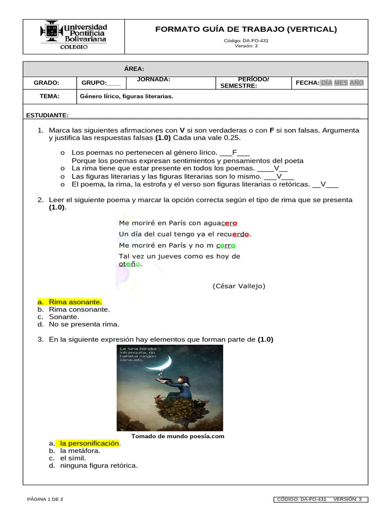 Figuras Retóricas | PDF | Poesía | Rima