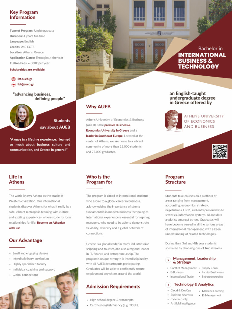 AUEB IBT Brochure - AUEB 1 | PDF