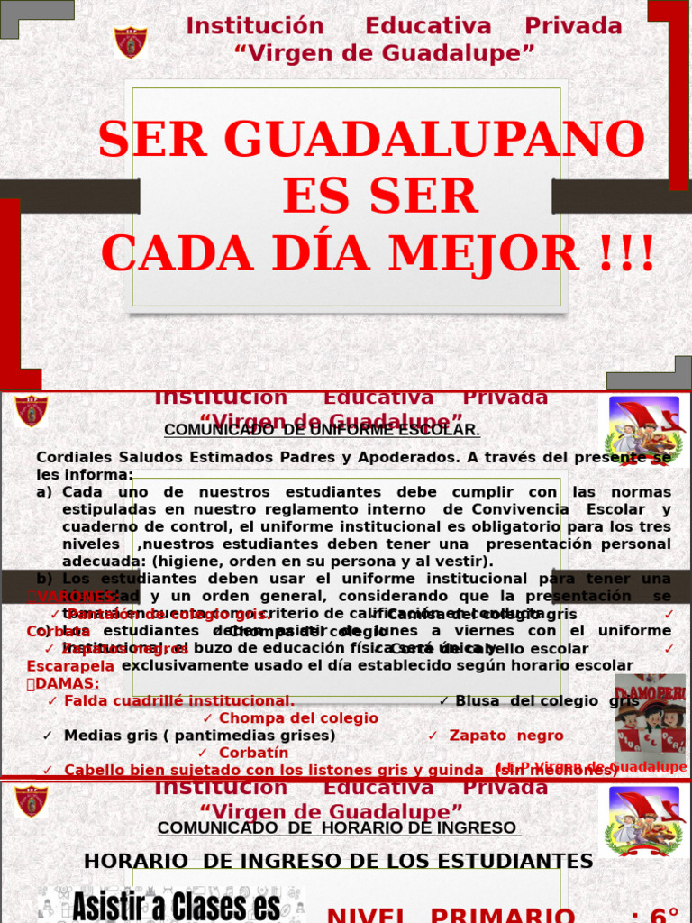 Ppt de Uniformidad y Puntualidad | PDF