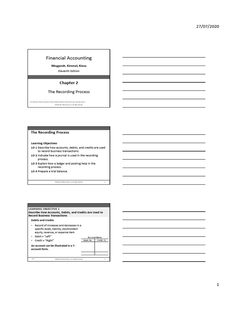 Understanding the Recording Process in Accounting | PDF | Debits And ...
