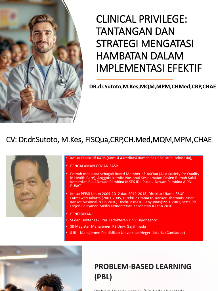 Clinical Privilege Tantangan Dan Strategi Mengatasi Hambatan Dalam Implementasi Efektif | PDF