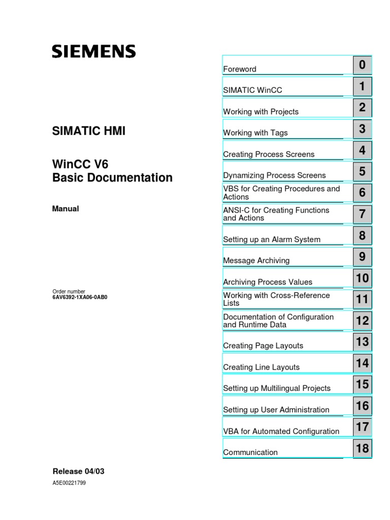 WinCC V6 Basic Documentation | Download Free PDF | Page Layout | Automation