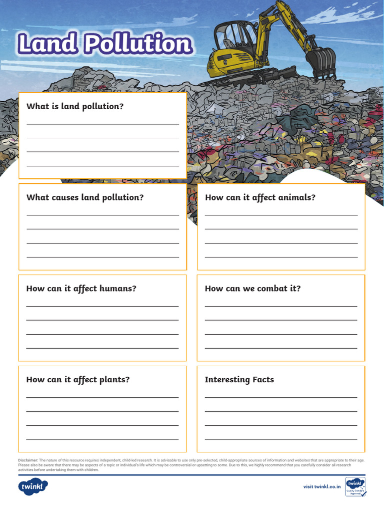 In Evs 1708517774 Land Pollution Fact File Template - Ver - 1 | PDF ...
