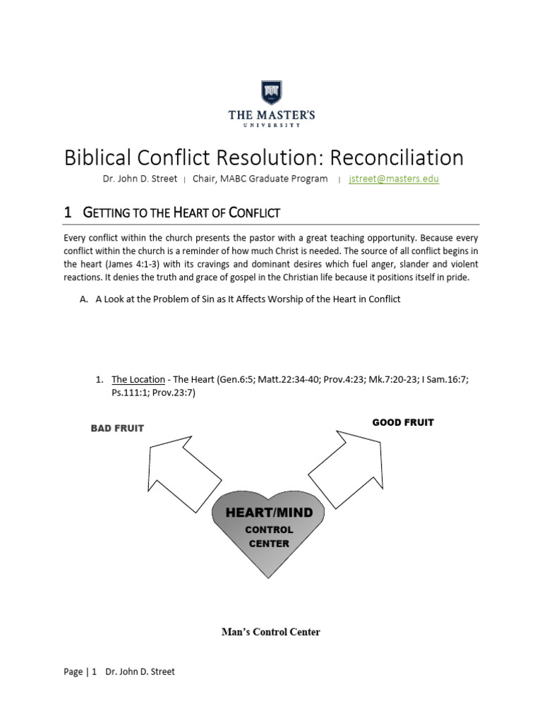 Biblical Reconciliation Notes | PDF | Forgiveness | Repentance