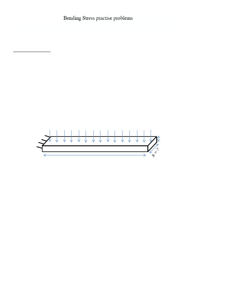 Week 7 Practise Problems | PDF | Beam (Structure) | Bending