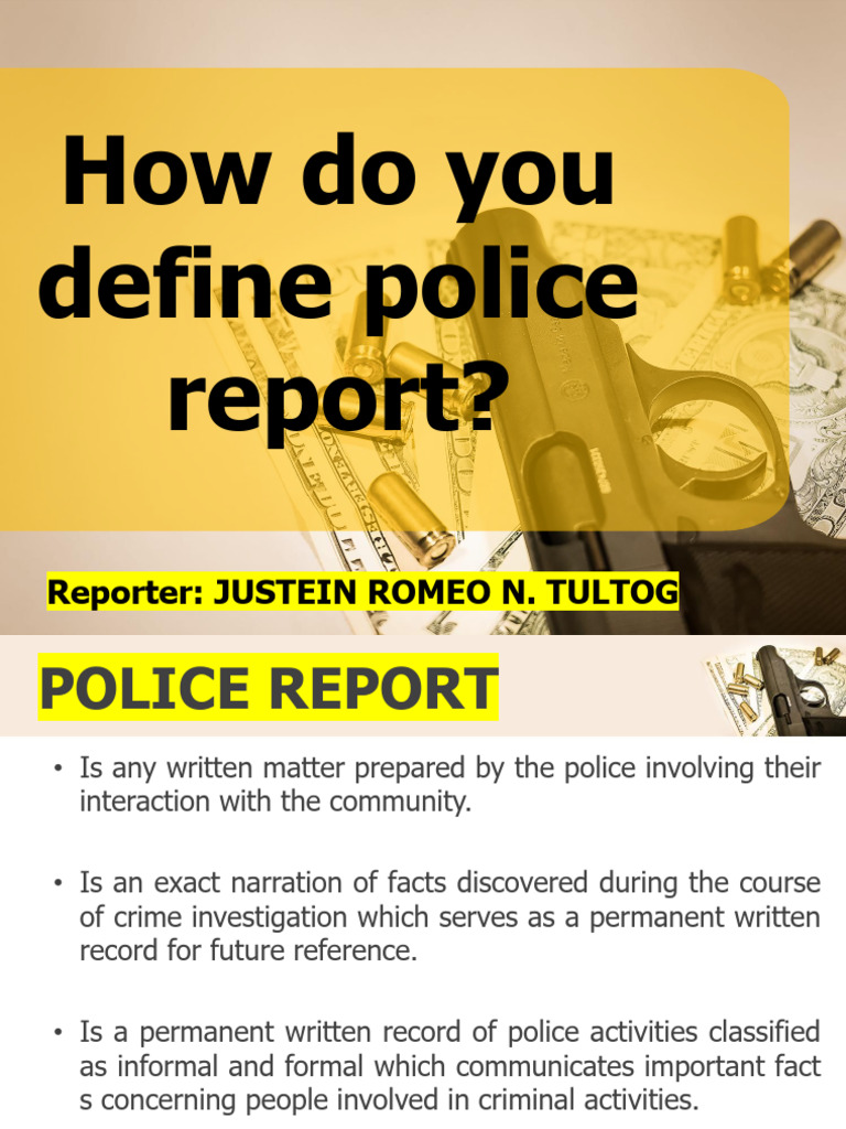 Police Report | PDF