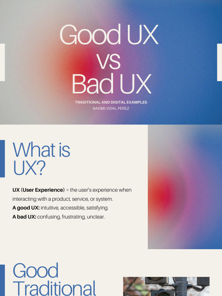Good UX Vs Bad UX | PDF