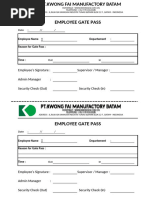 Staff Gatepass Format | PDF