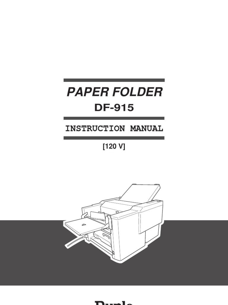 Duplo DF-915 Instruction Manual | PDF | Ac Power Plugs And Sockets ...