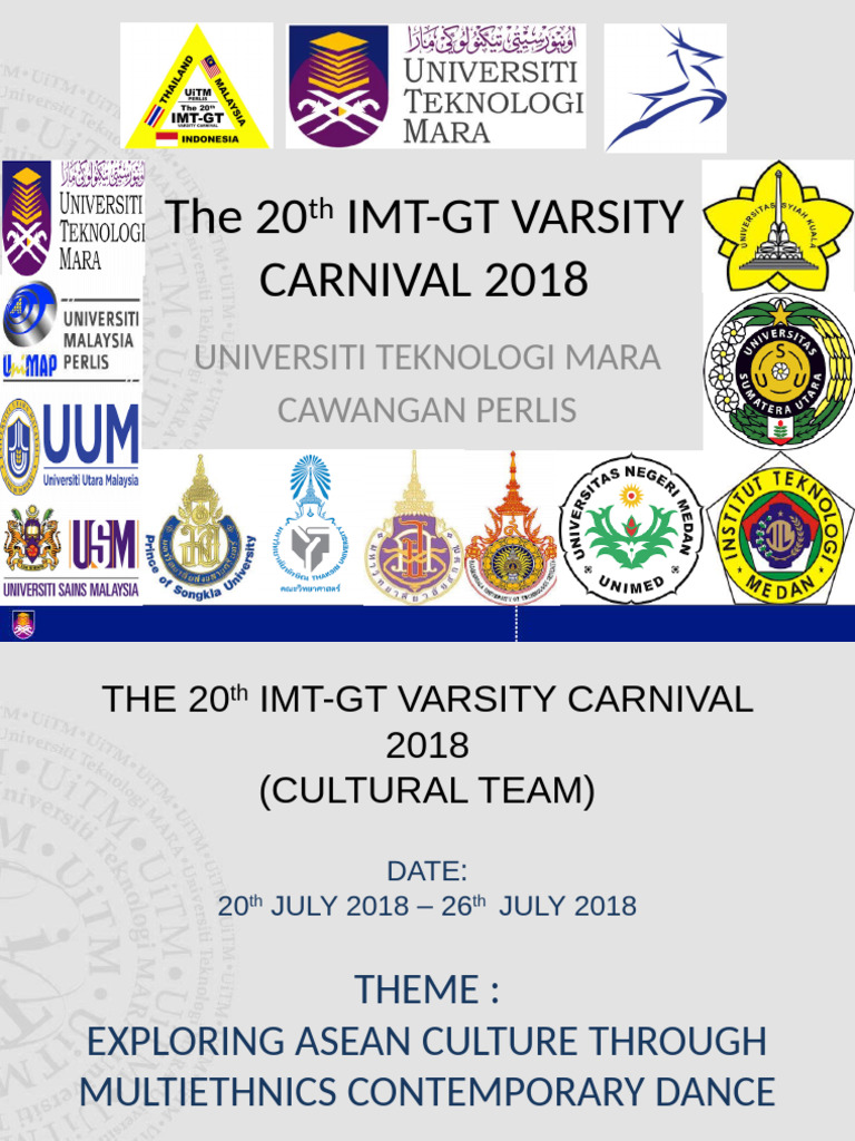 Cultural Meeting IMT-GT 2018 New | PDF