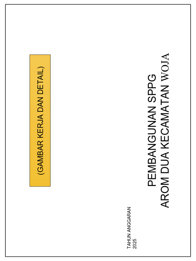 RAB Pembangunan SPPG Arom Dua 2025 | PDF