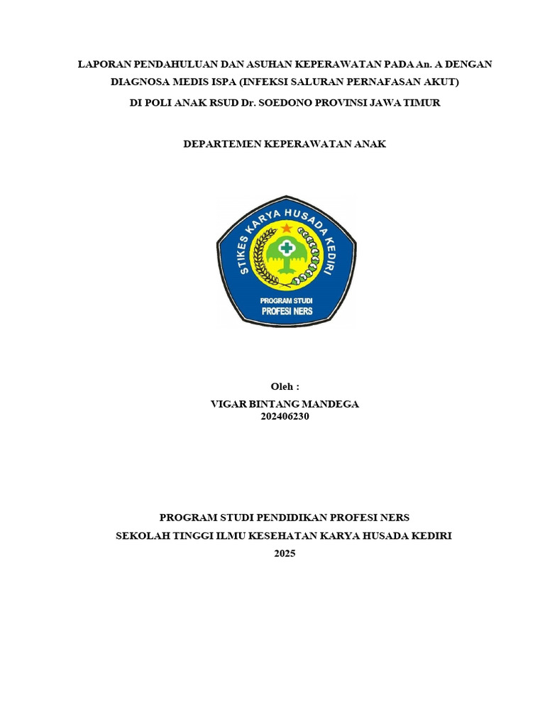 Asuhan Keperawatan ISPA Anak di RSUD | PDF