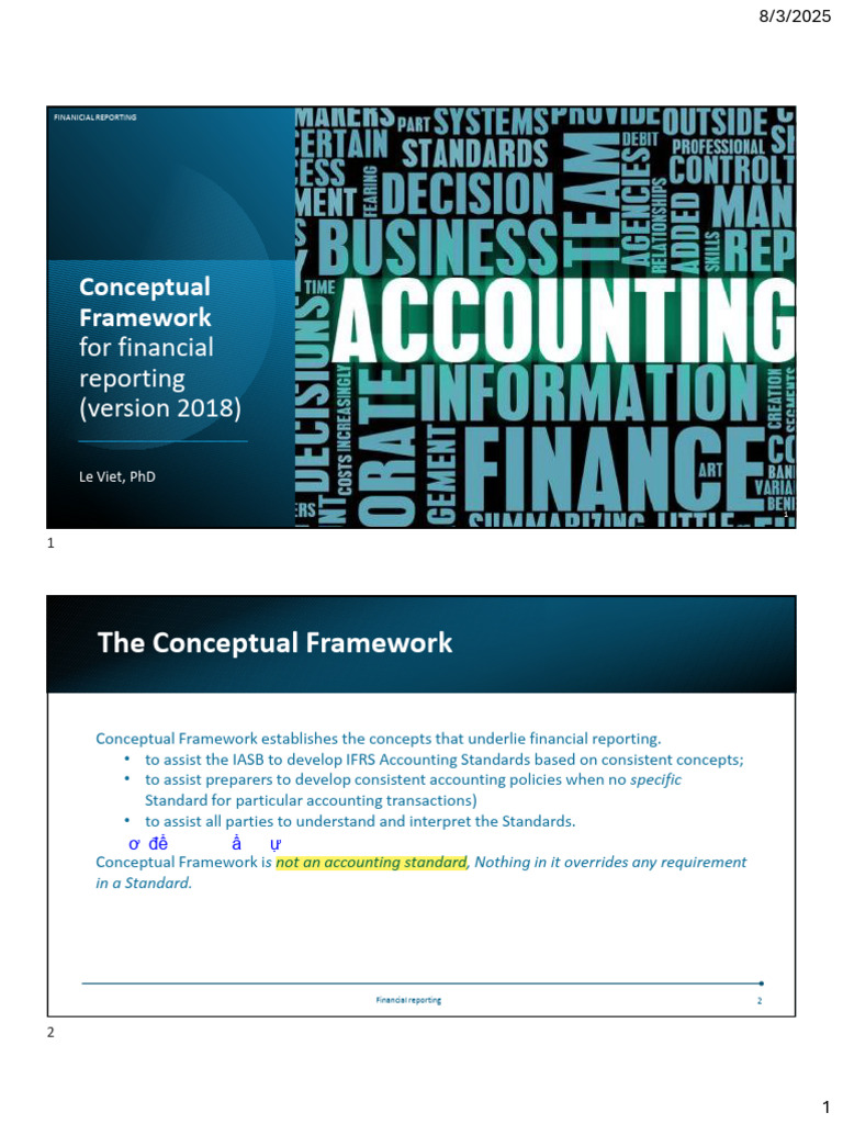 Conceptual Framework | PDF | Expense | Equity (Finance)